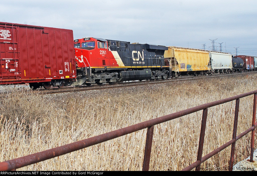 CN 2261 DPU on train 305 in Markham Ontario